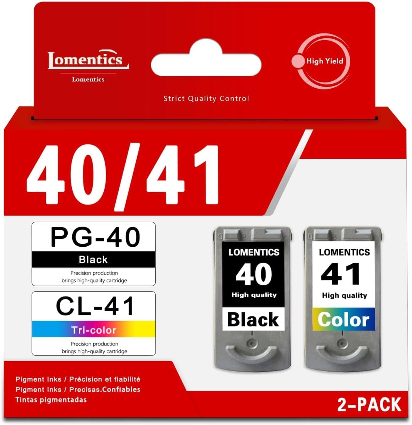 Amazon.com: PG-40 CL-41 Ink Cartridges (2-Pack, Black, Tri-Color ...