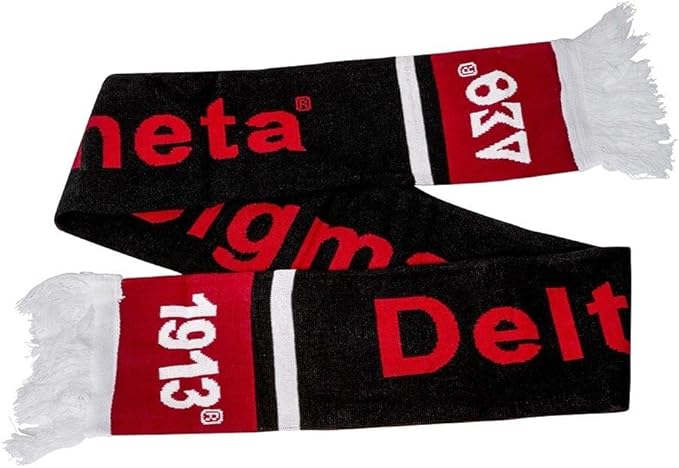 Delta Sigma Theta Winter Knit Scarf at Amazon Women’s Clothing store