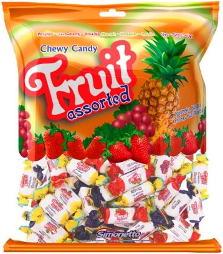 Bala Fruit Frutas 500g Simonetto : Amazon.com.br: Alimentos e Bebidas