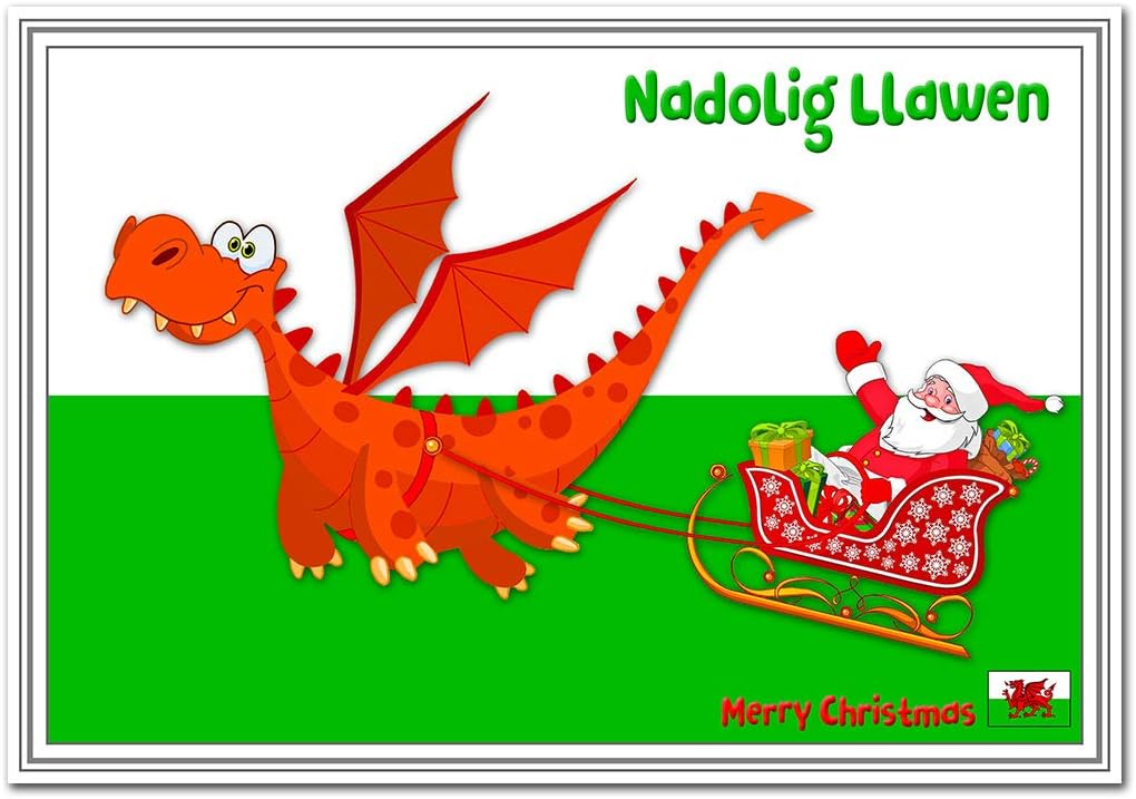 Welsh Christmas Cards - Nadolig Llawen – Merry Xmas Greetings in ...