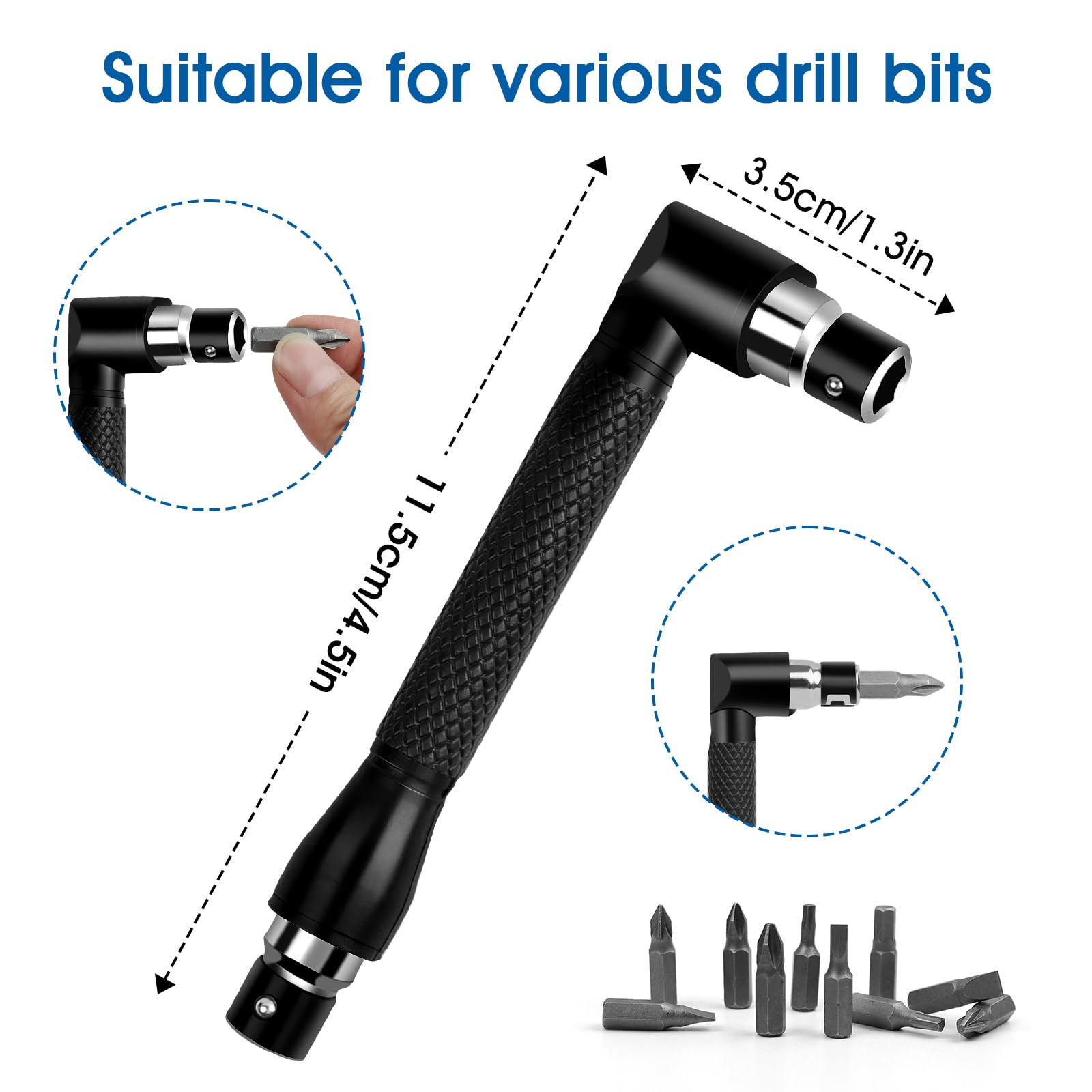 Snapklik.com : Flexible Drill Bit Extension, 11.6 Inch Super Bit ...
