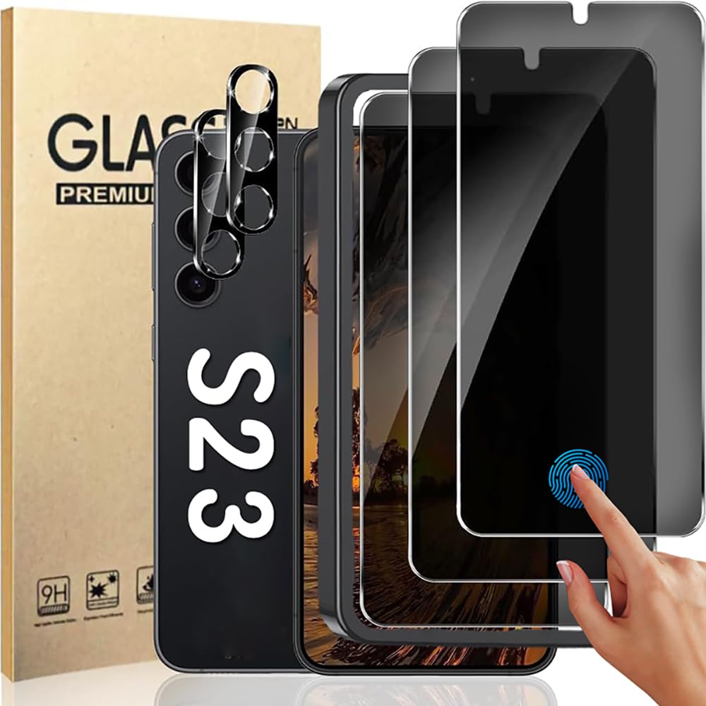 Amazon.com: 3+2 Pack Privacy Screen Protector And Camera Lens ...