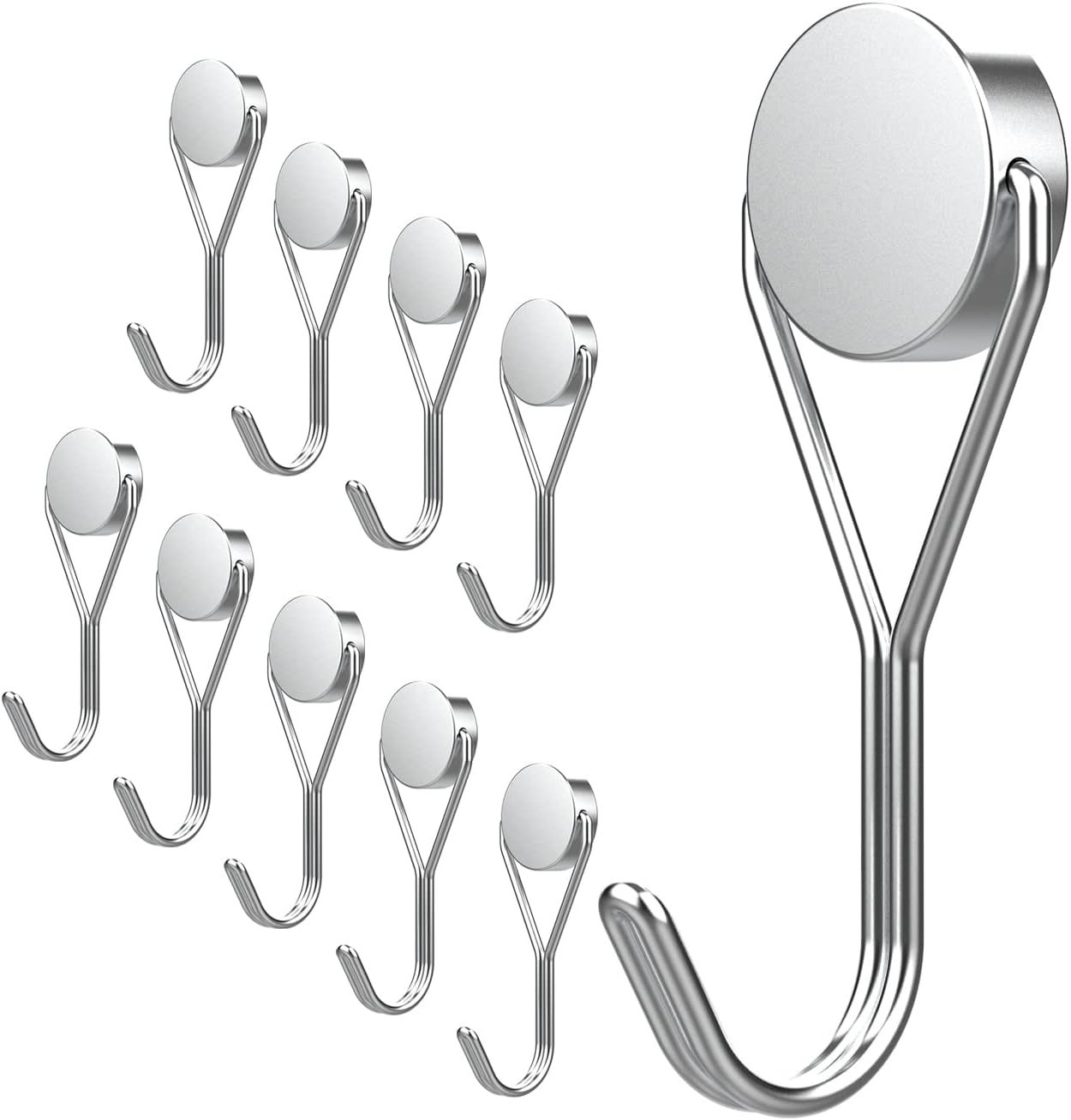 Amazon.com: Aldeepo 9 Pack Magnetic Hooks, 30Lbs Magnet Hooks for ...