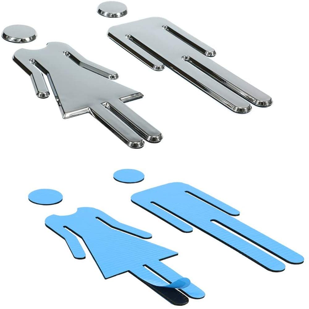 Buy Mirrwin Male And Female Toilet Door Sign Toilet Door Sign Silver buy-mirrwin-male-and-female-toilet-door-sign-toilet-door-sign-silver