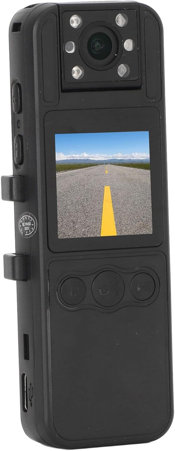 Amazon.com : 1080P HD Video Recorder, 180° Rotating Lens Night Camera ...