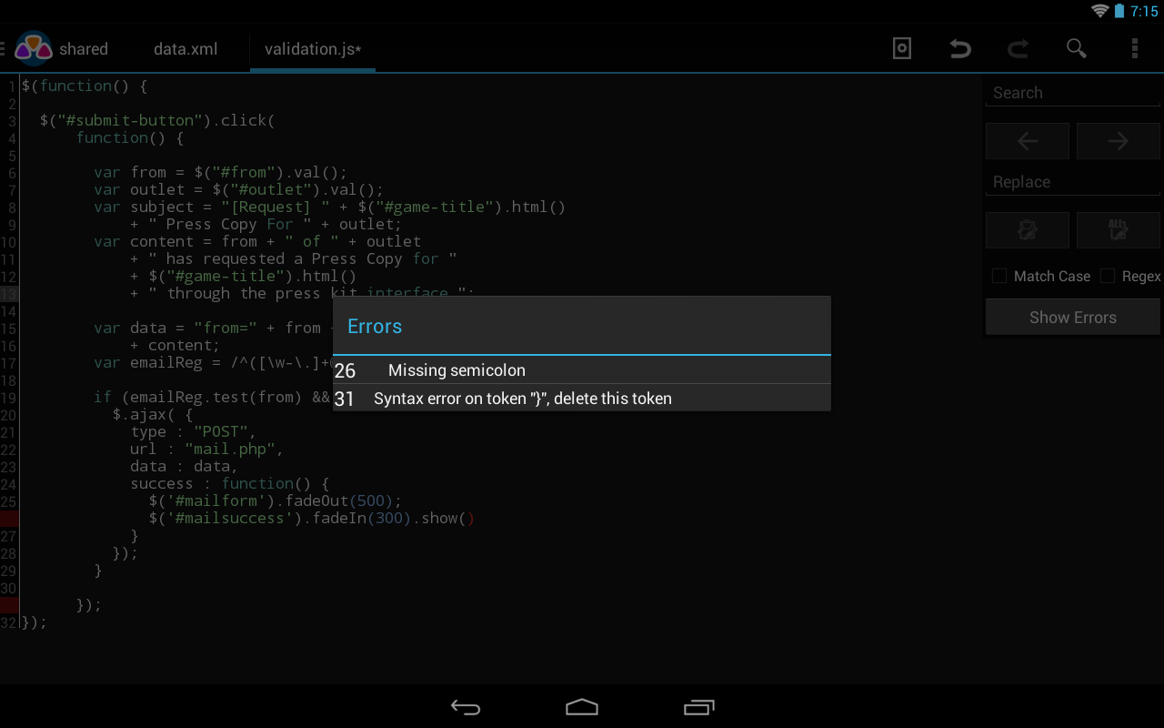 AWD - IDE/Code Editor for WEB - App on Amazon Appstore