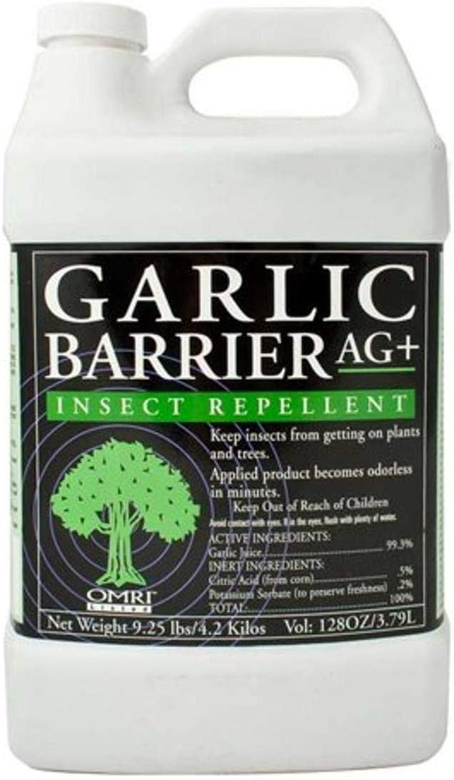Amazon.com: Garlic Barrier 2002 AG+ Liquid Spray, 1 Gallon, White ...