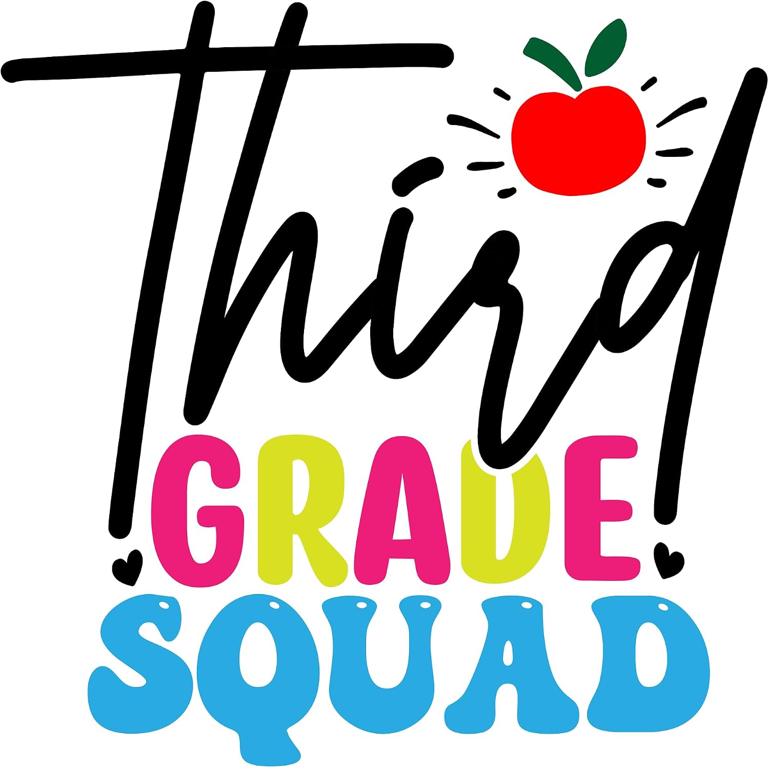 Amazon.com - Inspirational Quote Third Grade Squad Motivational Sticker ...