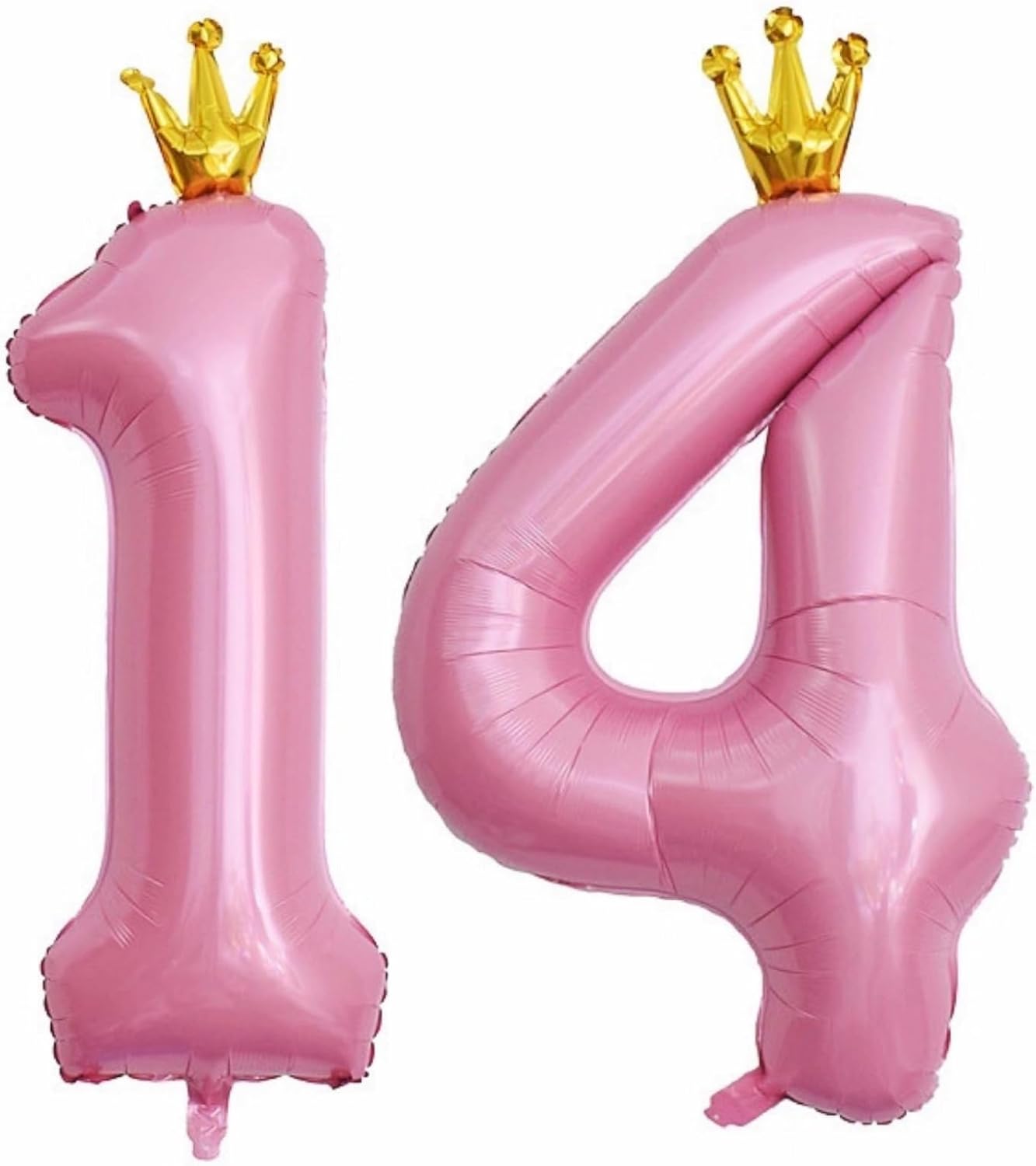 Amazon.com: 40 Inch Number 14 Balloons Pink, 14th Birthday Decorations ...