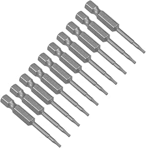uxcell 10 Pcs T7 Magnetic Torx Screwdriver Bits, 1/4 Inch Hex Shank 2 ...