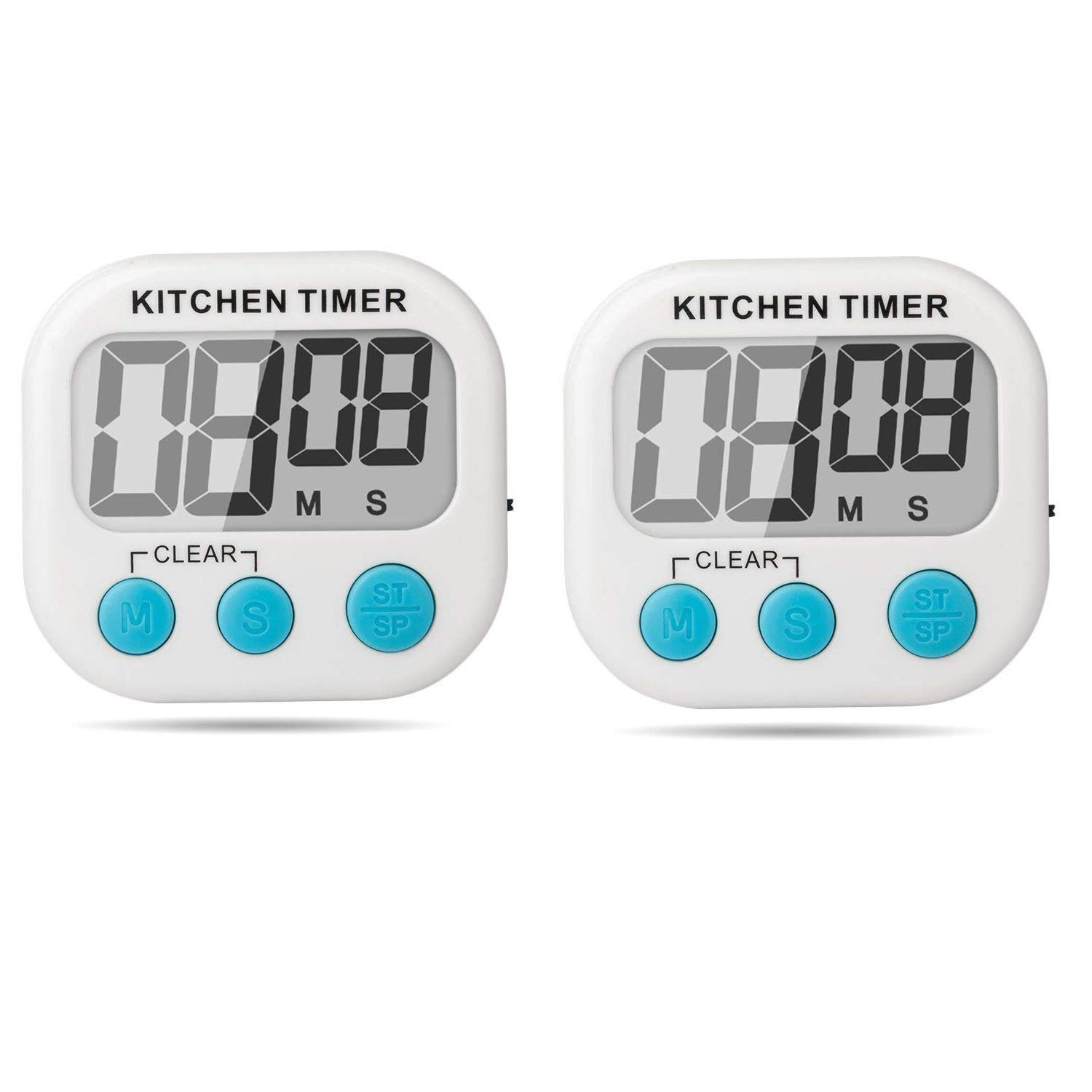 SYGA Digital Kitchen Cooking Timer with Loud Alarm, Large LCD Display ...