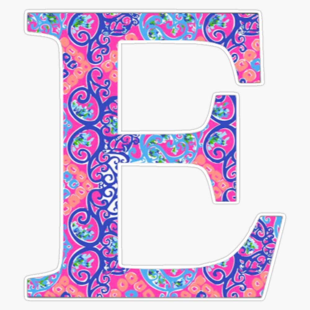Amazon.com - The Letter E Vinyl Waterproof Sticker Decal Car Laptop ...