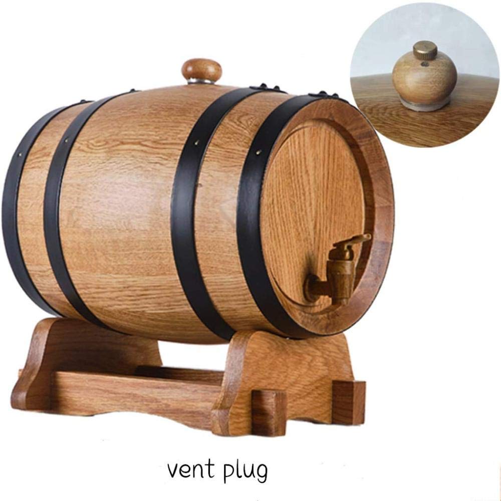 Buy Oak Barrel, 5L Vintage Wood Oak Timber Wine Barrel Oak Storing ...