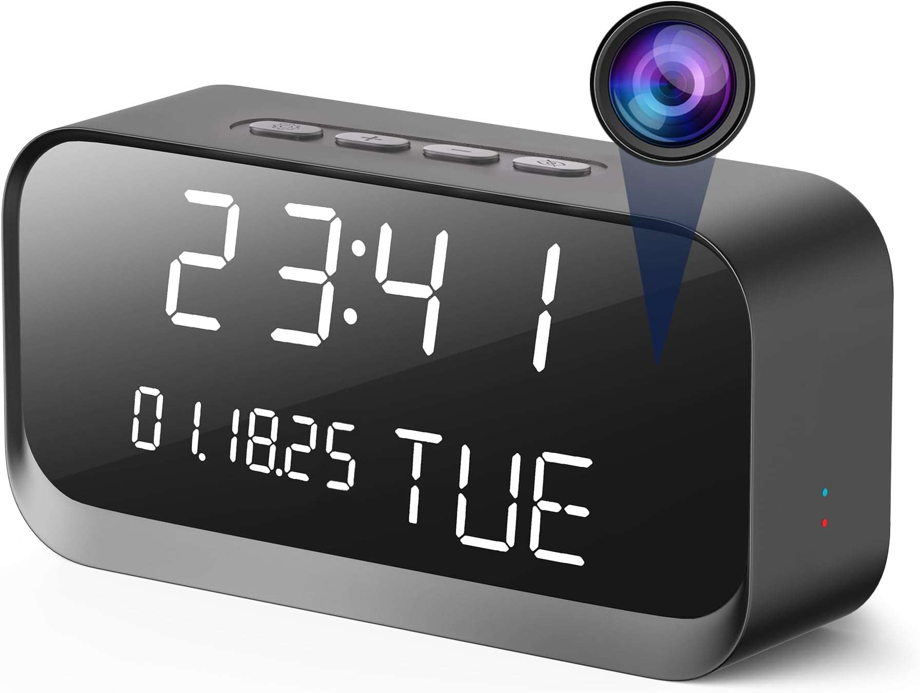 Amazon.com : Clock Camera - WiFi Nanny Cam with 1080P HD Video, AI ...