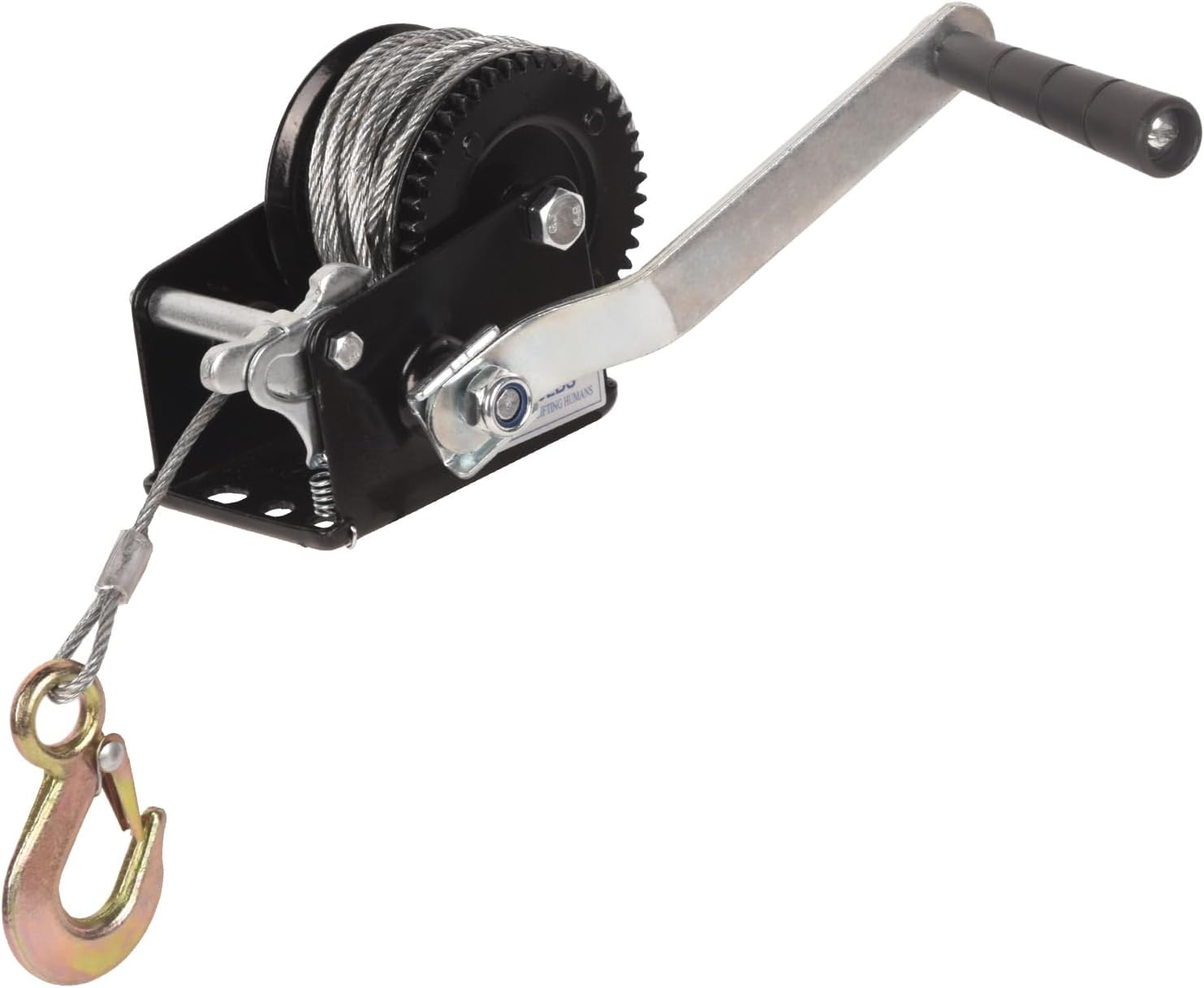 Amazon.com: VICBAS 800LBS Hand Winch with 33 ft Steel Cable Two-Way ...