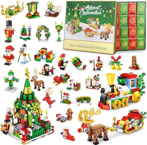 Amazon.com: Advent Calendar Building Blocks 2025 Advent Calendar for ...