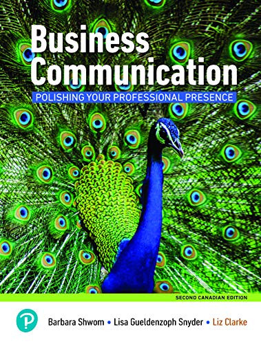 Business Communication: Polishing Your Professional Presence, Canadian ...