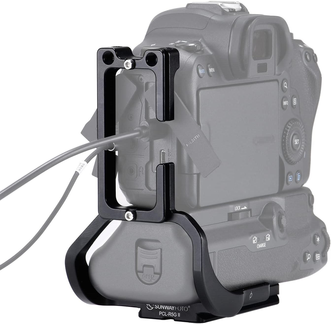 Amazon.com : PCLO-R5 L-Bracket for Eos R5/R6 Arca Compatible Quick ...