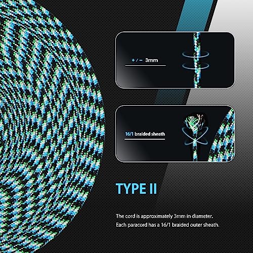 Abma Cord Paracord 425 lbs 3mm 100% Nylon 30M – Python – BigaMart