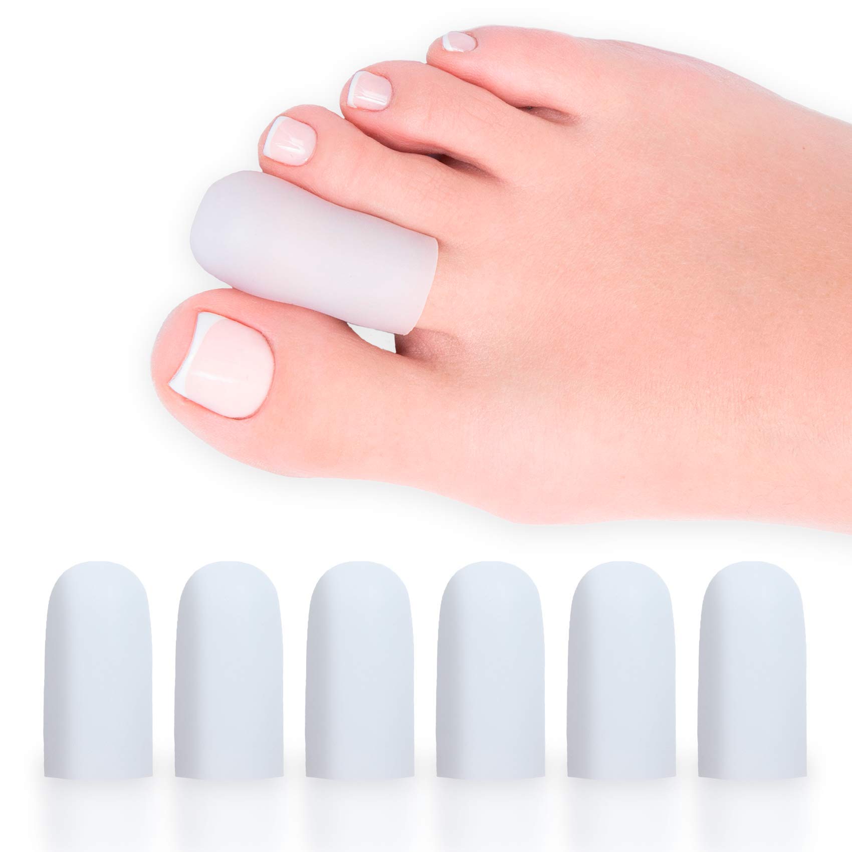 Homergy Original Soft Gel Toe Cap 6 Small Protectors Women | Desertcart KSA