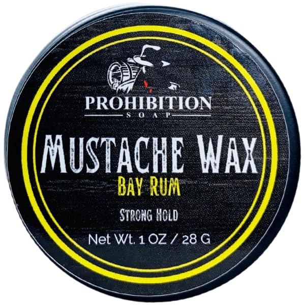 Amazon.com: Prohibition Soap MUSTACHE WAX | Bay Rum | for Styling ...