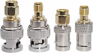 DollaTek 4-teiliges Antennenadapter Set Koaxial RF Stecker BNC auf SMA Stecker SMA auf BNC ...
