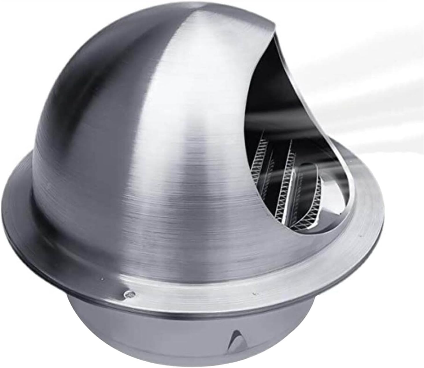 Amazon.com: Wall Air Ventilation Outlet Hood 304 Stainless Steel Round ...