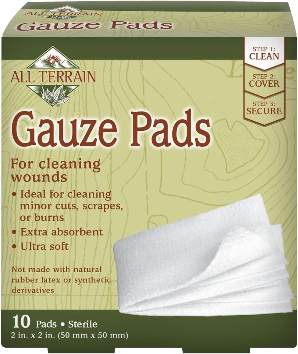 Amazon.com: All Terrain Gauze Pads 2X2 10 Ct : Health & Household