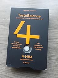 4 HIM TestoBalance - Testosterone Supplements for Men - 60 Vegan ...