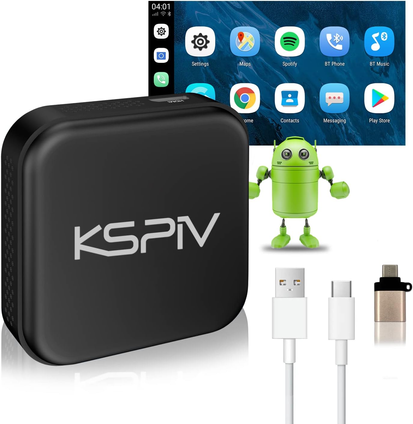 Amazon.com: 4G+64G Wireless CarPlay AI Box Android 12 System, Wireless ...