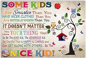 Amazon.com: Some Kids Are Smarter Than You Poster Canvas Art Picture ...