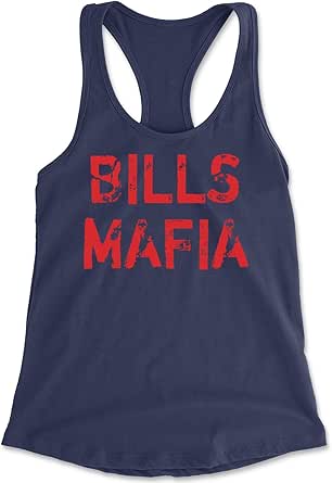 Amazon.com: Expression Tees Distressed Bills Mafia Football Racerback ...