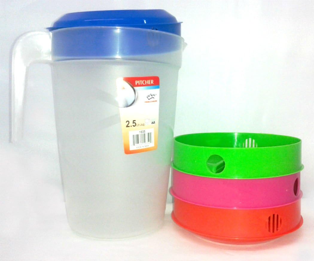 Amazon.com: King of Retail 2.5 Liter Plastic Pitchers (lime) : Home ...