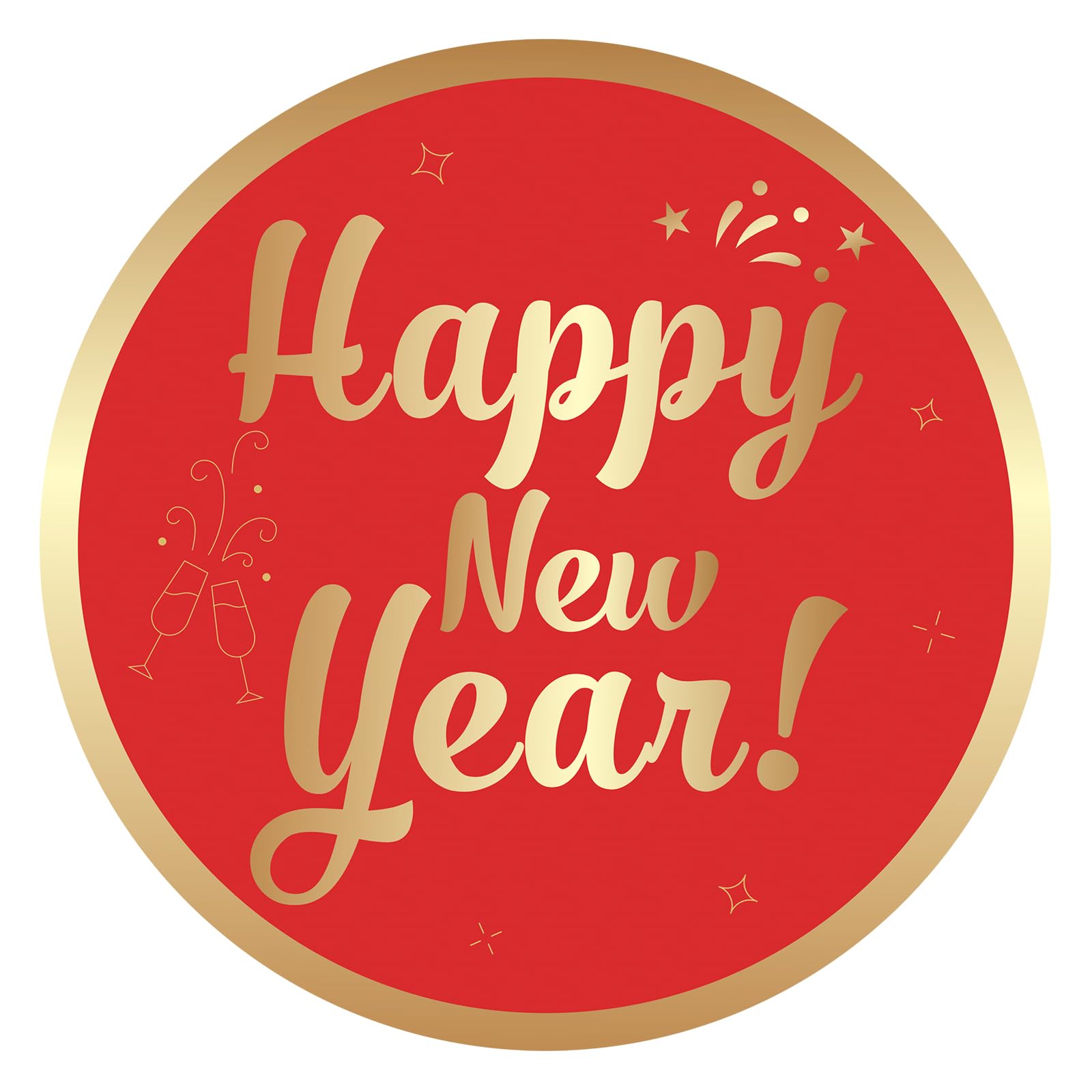 Amazon.com: Anwyll Happy New Year Gift Stickers,120Pcs 2Inch Merry ...