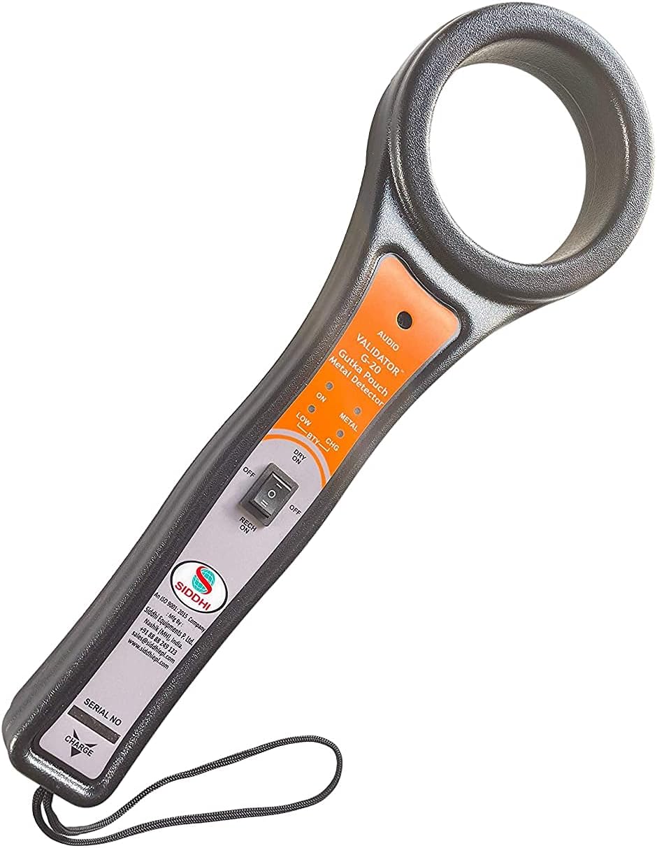 SIDDHI EQUIPMENTS Advance Gutka Pouch Metal Detector Model VALIDATOR G ...