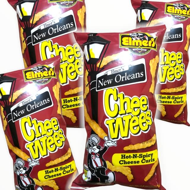 Amazon.com: Elmer's New Orleans Hot-N-Spicy Chee Wees - LARGE (5oz / 4 ...