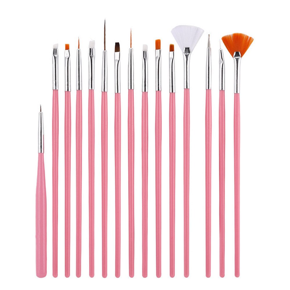 Amazon.com : Acrylic Nail Dip Brush Kit Brushes Pen Painting Art ...