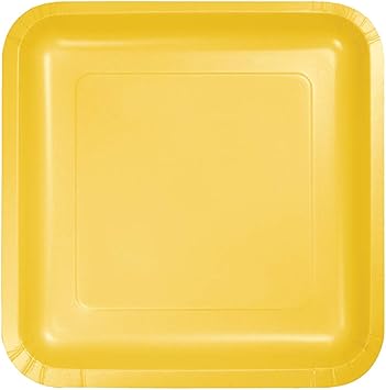 Amazon.com: Creative Converting Touch of Color 18 Count Square Paper ...