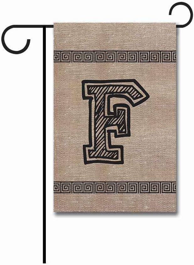 Amazon.com : KafePross Monogram Garden Flags Letter F Banner 12.5"x18 ...
