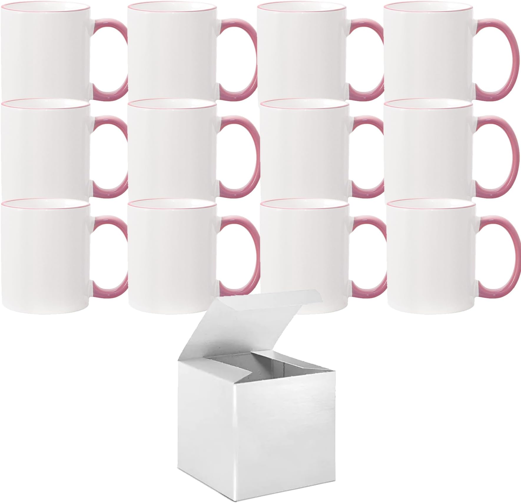 Amazon.com: TWISTED ENVY Pack of 12 11 oz. Ceramic Sublimation Mugs ...