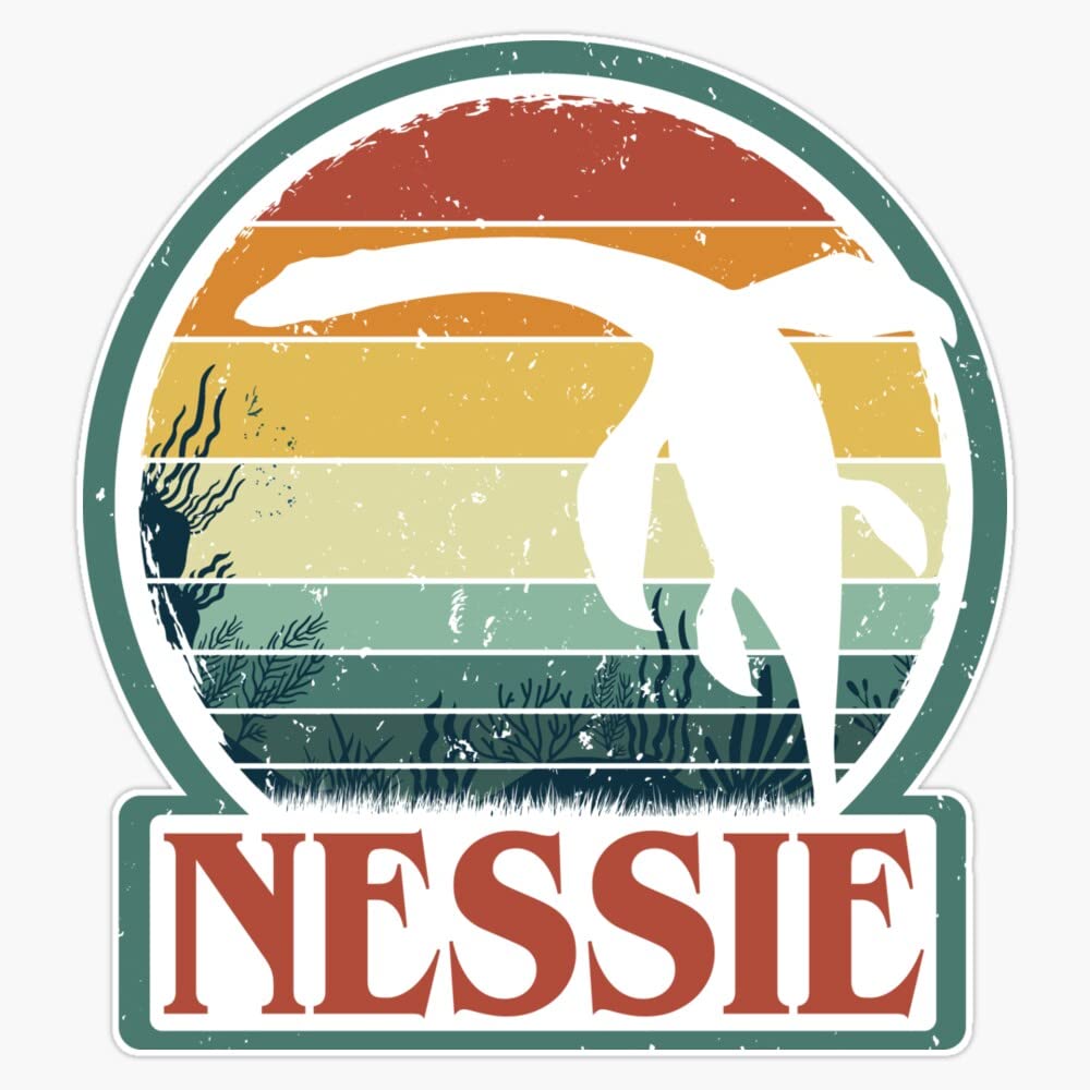 Amazon.com: The Loch Ness Monster - Cool Retro Vintage Nessie Art ...