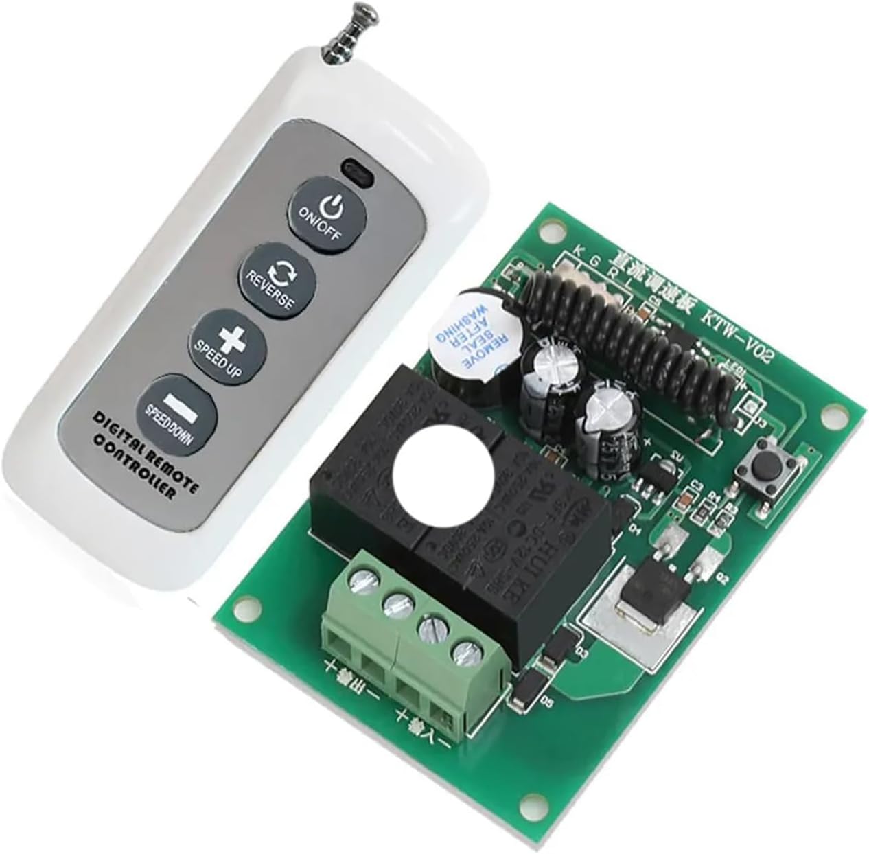 Amazon.com : DC Motor Speed Controller with Remote Control 12V 24V PWM ...