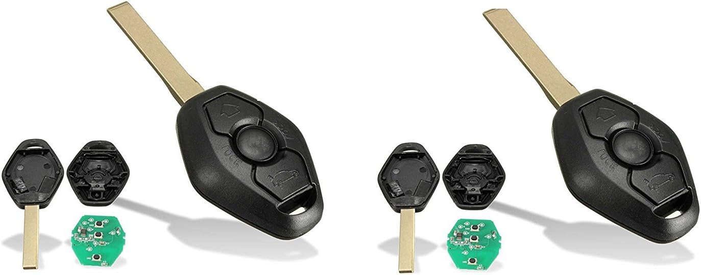 KeylessCanada © 2 New Replacement 3 Buttons Remote Key with Chip ID44 ...