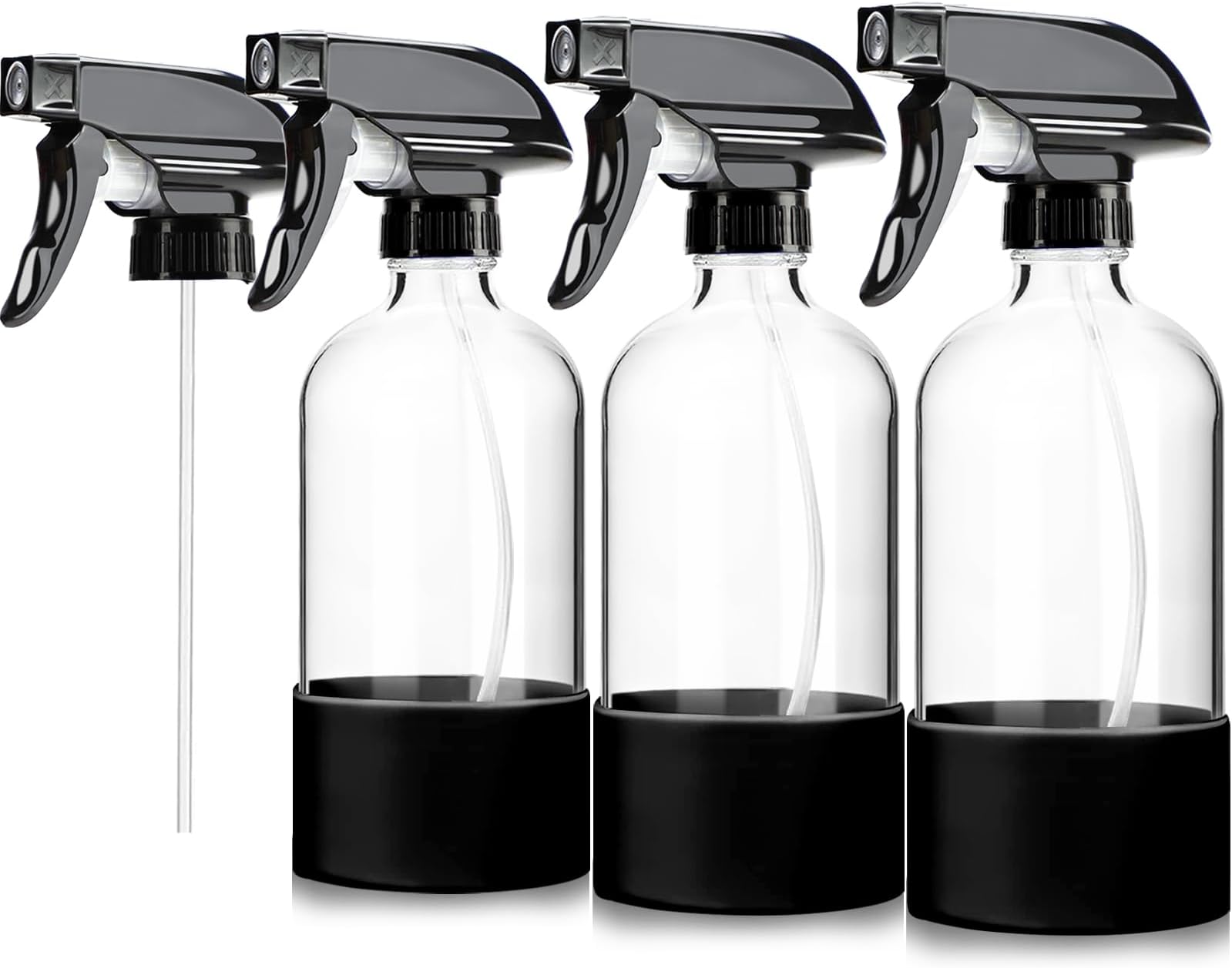 Amazon.com: HOOPLE 3Pack Empty Glass Spray Bottles Pharmaceutical Glass ...