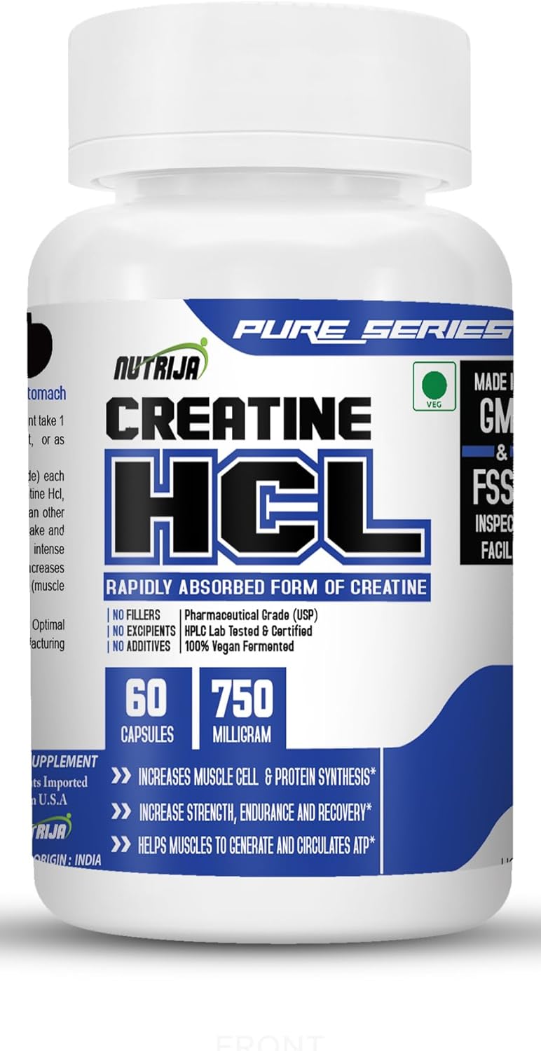 Amazon.com: NutriJa Creatine HCL 750MG - 60 Capsules : Health & Household