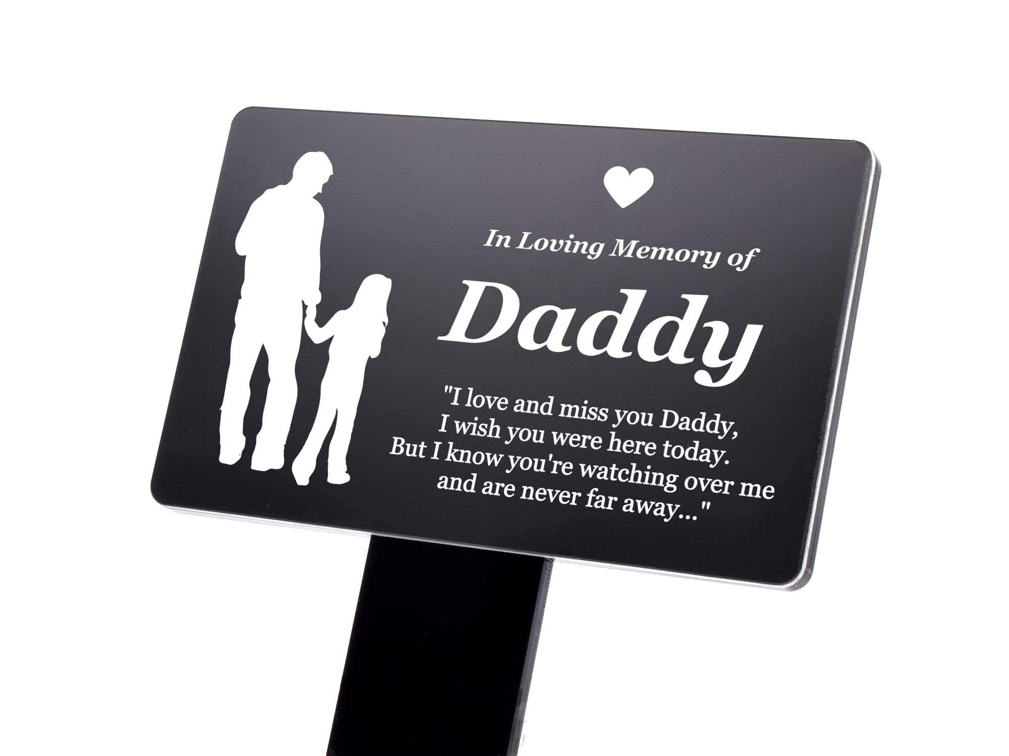 In Loving Memory Of Daddy Engraved Memorial Stake With Poem ...