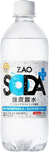 Amazon.co.jp: 炭酸水 ZAO SODA プラス 強炭酸水 500ml×24本 (プレーン) 【 機能性表示食品 】 (24本) : 食品・飲料・お酒