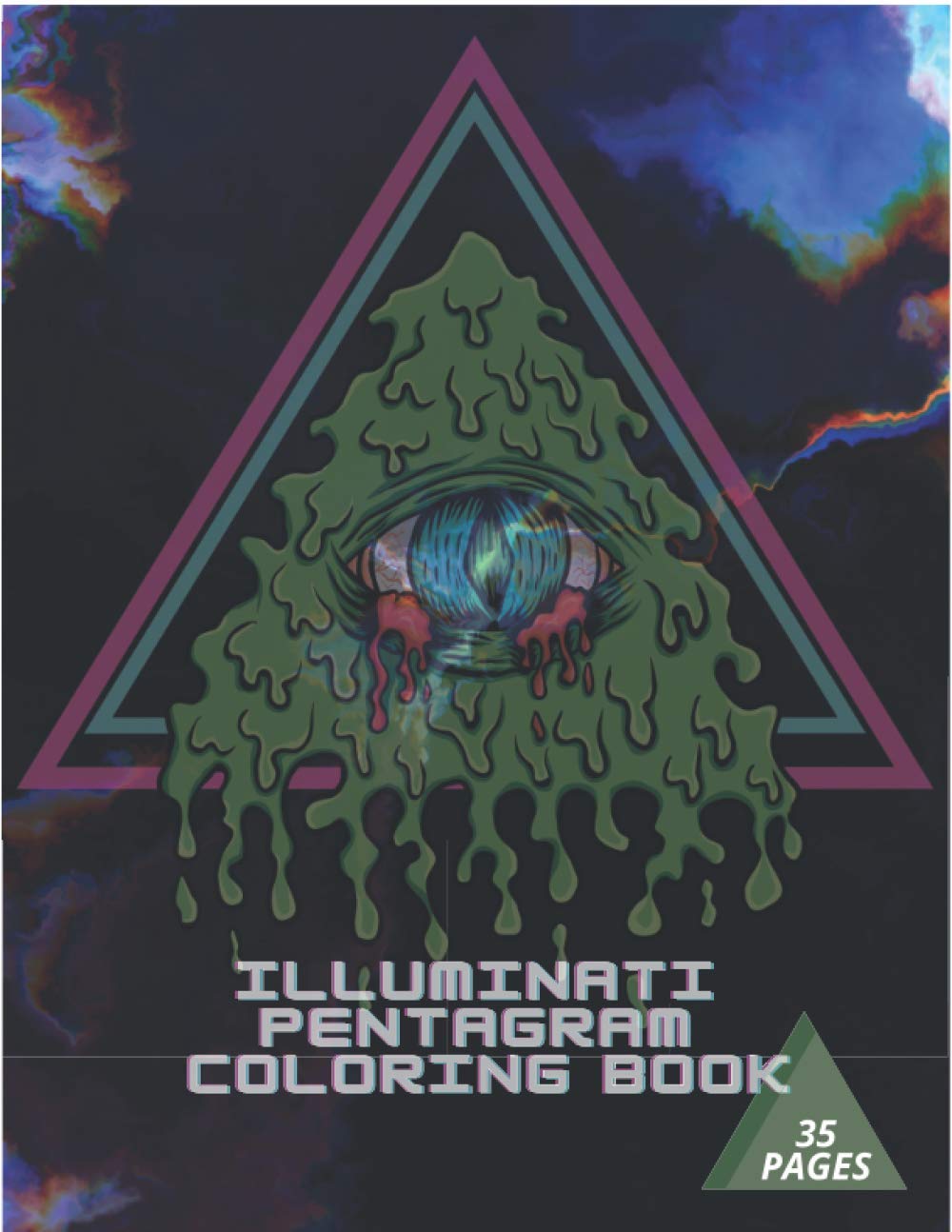 Buy Illuminati Pentagram Coloring Book: Illumination Rituls Coloring ...