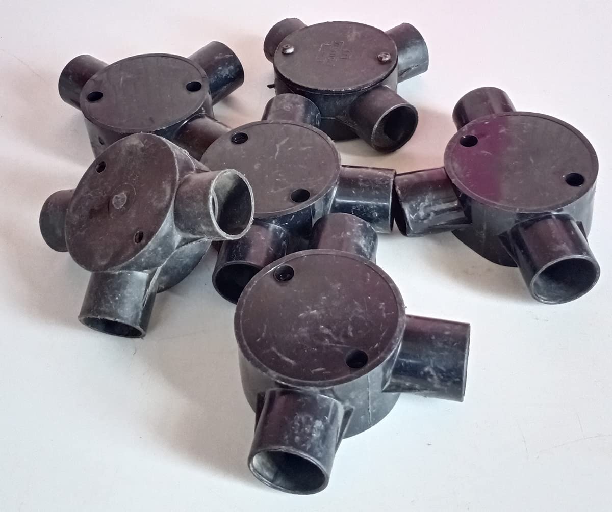 Electrical Junction Box 3 Way (1)" Height - 35 mm (Black) ( 6 Pcs) BJ ...