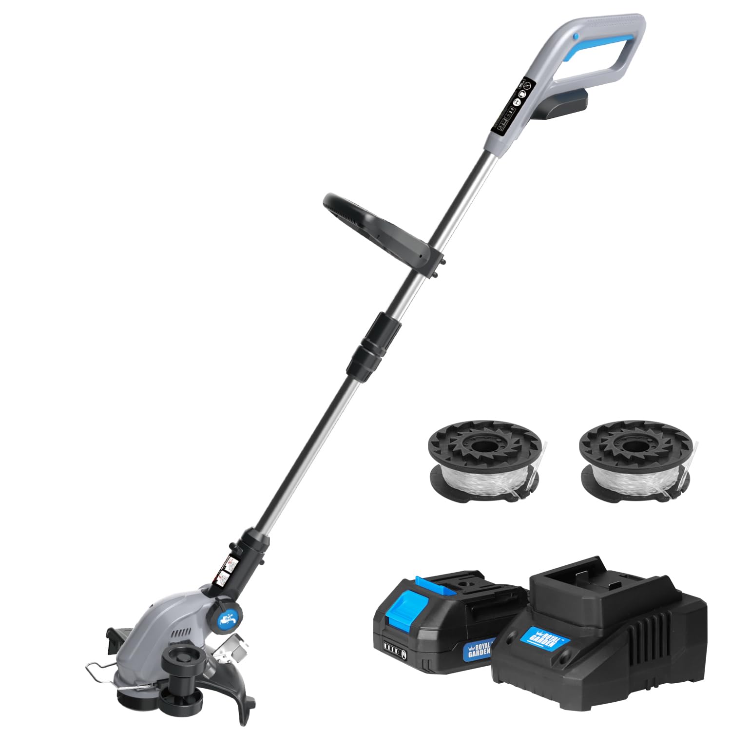 Amazon.com : ROYAL GARDEN 20V 12" Cordless String Trimmer/Edger, 2.0Ah ...